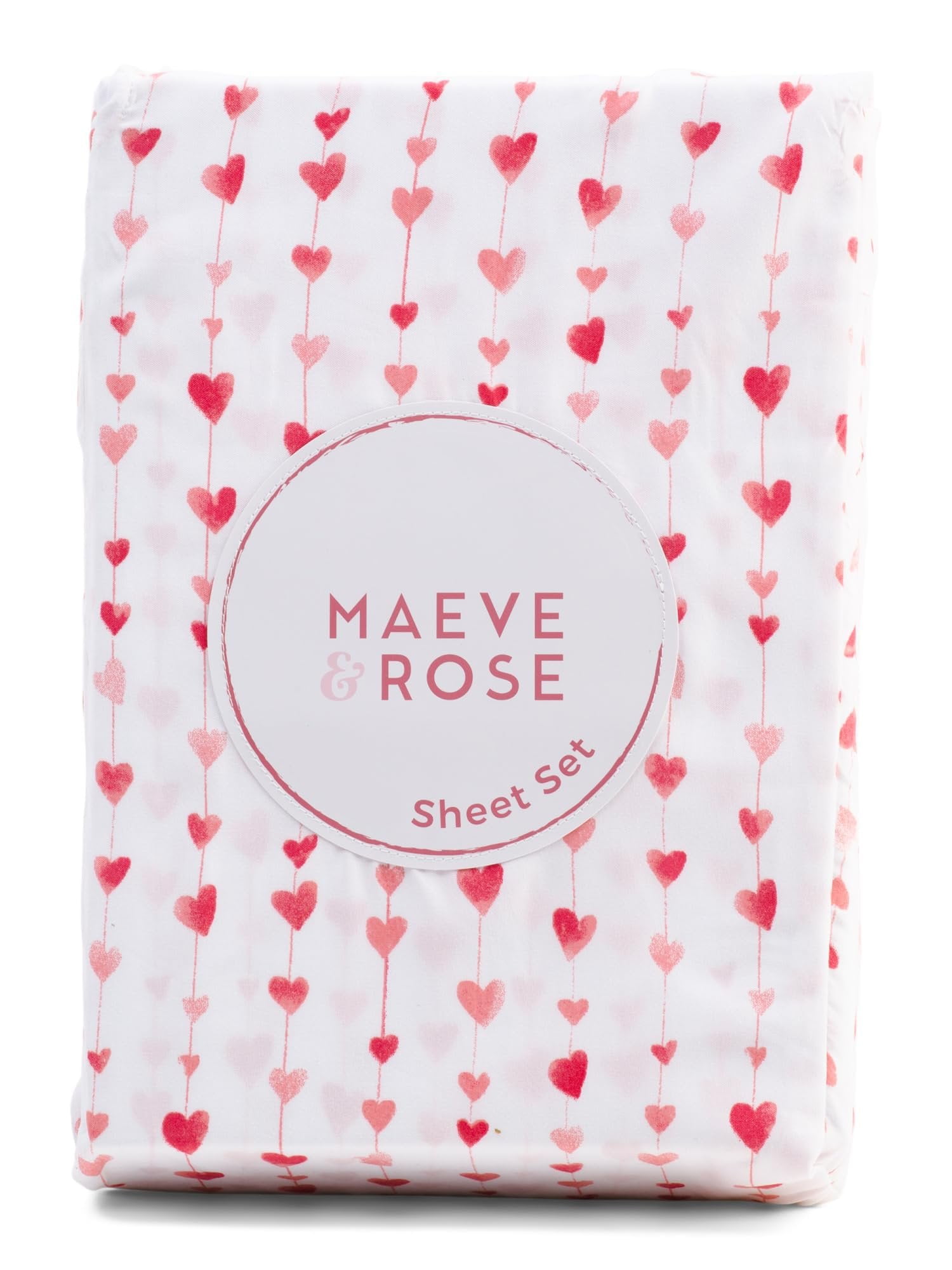 Maeve & Rose Polyester Sheet Set Heart Strings, Twin - Walmart.com
