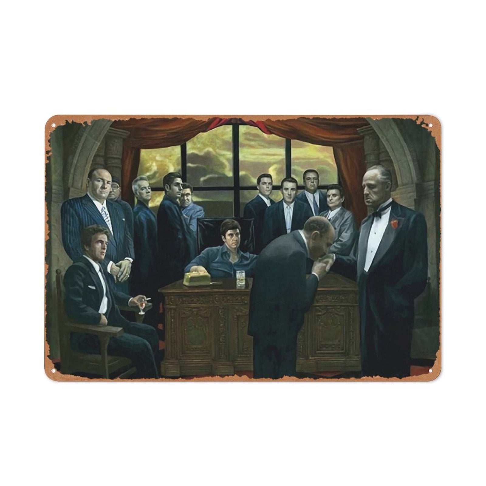 Mafia Gangsters Godfather Movie Poster Retro Metal Sign Vintage Tin ...
