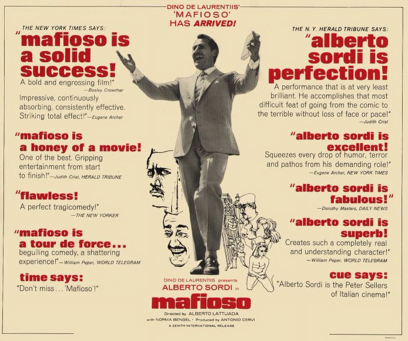 Mafioso - movie POSTER (Style A) (11" x 14") (1965) - Walmart.com