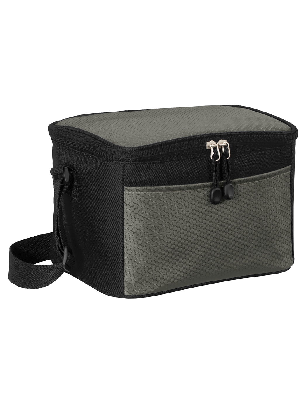 Mafoose 6-Can Cube Cooler Grey/ Black with PEVA lining - Walmart.com