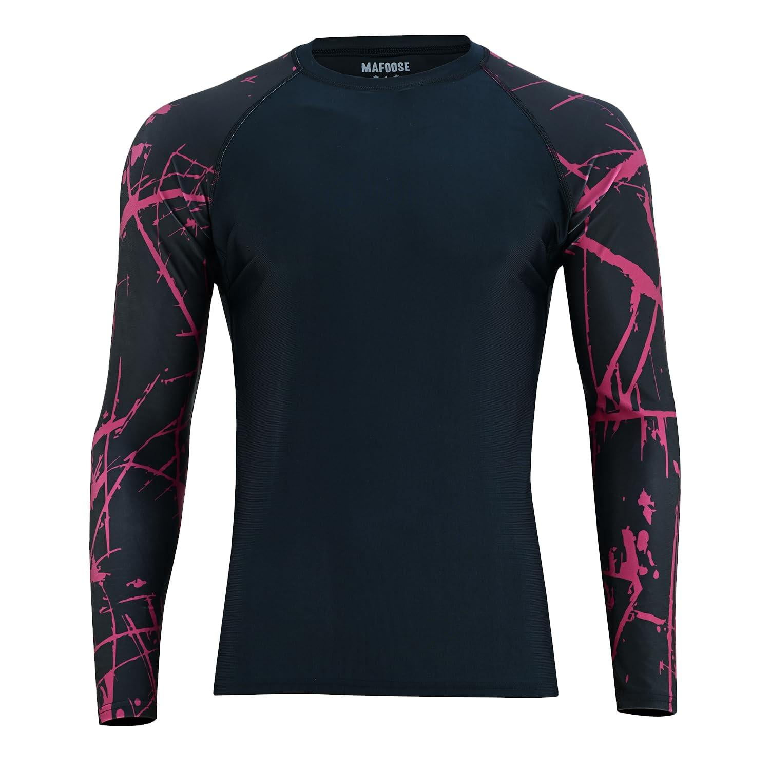 Mafoose Compression Long Sleeve Shirts Rash Guard Athletic T-Shirt for ...