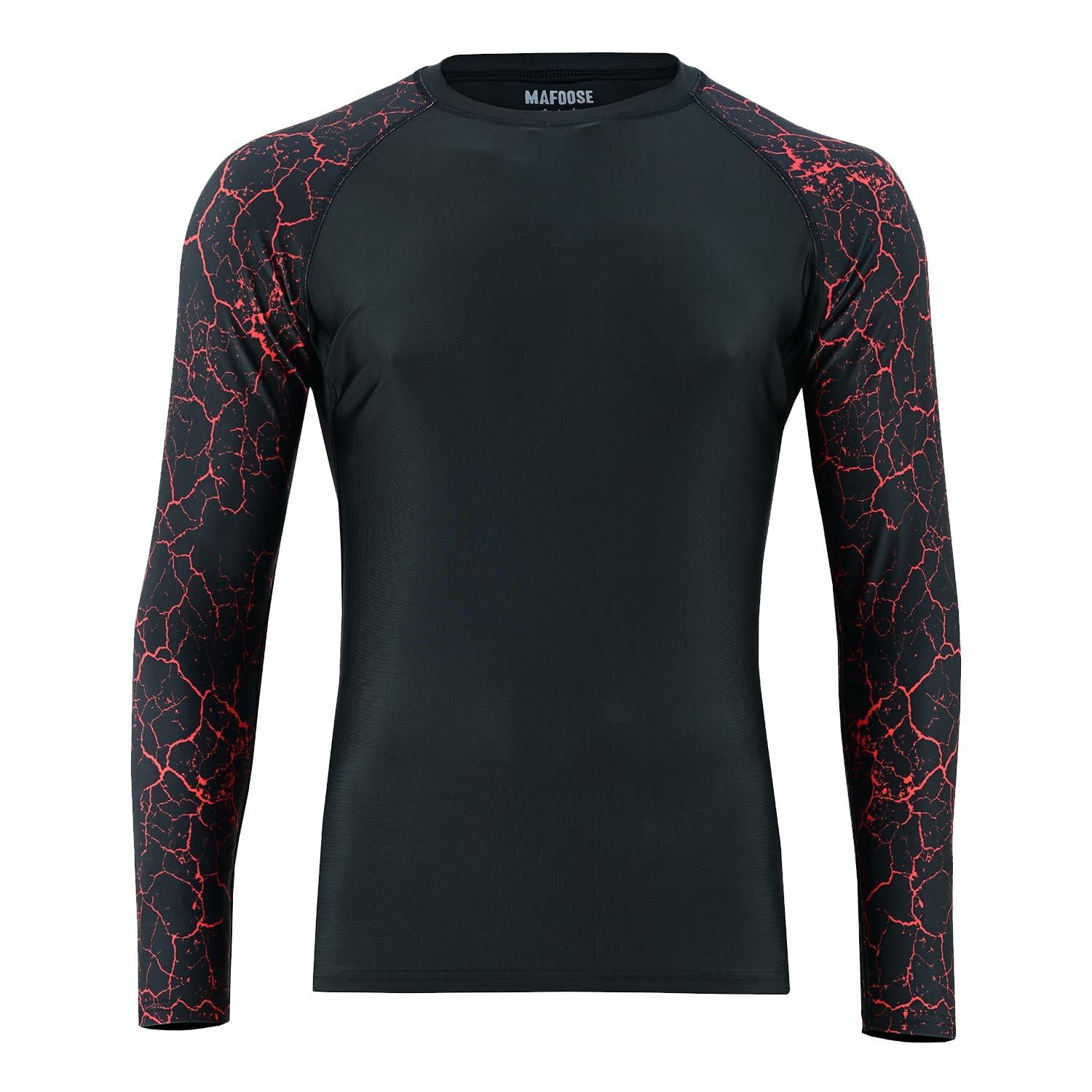 Mafoose Compression Long Sleeve Shirts Rash Guard Athletic T-Shirt for ...