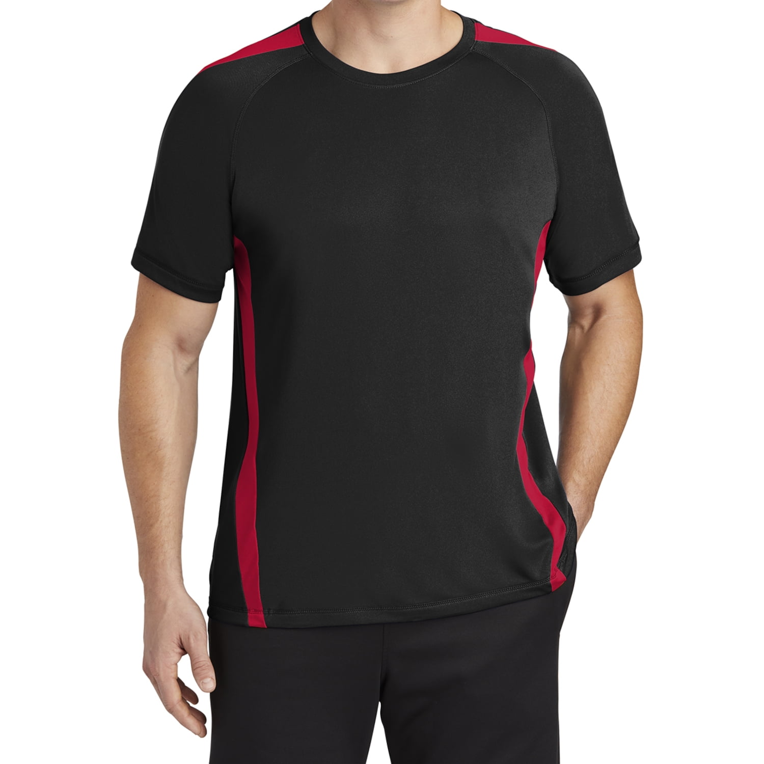 Mafoose Men's Colorblock PosiCharge Competitor Tee Shirt Black/ True ...