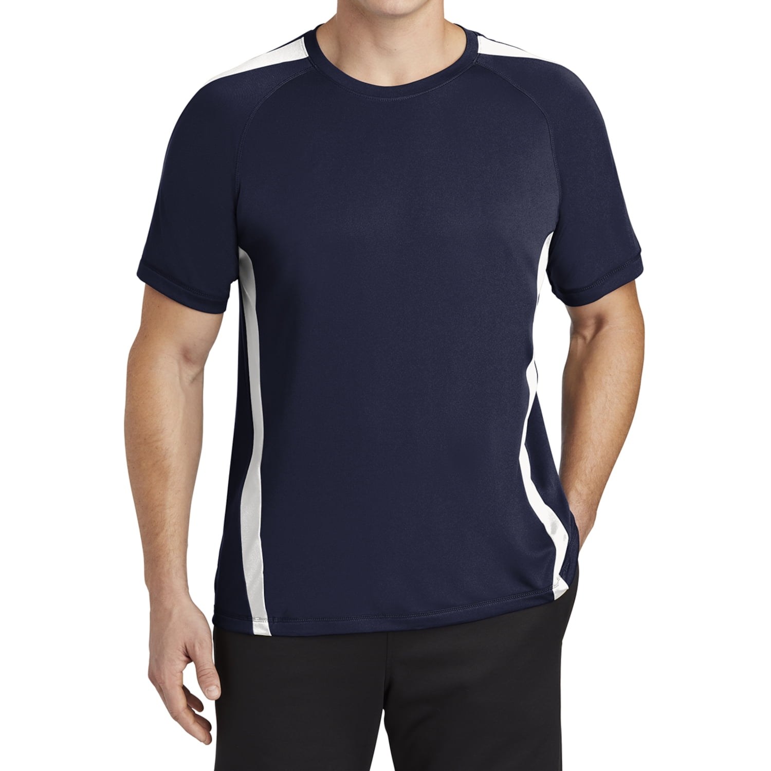 Mafoose Men's Colorblock PosiCharge Competitor Tee Shirt True Navy ...