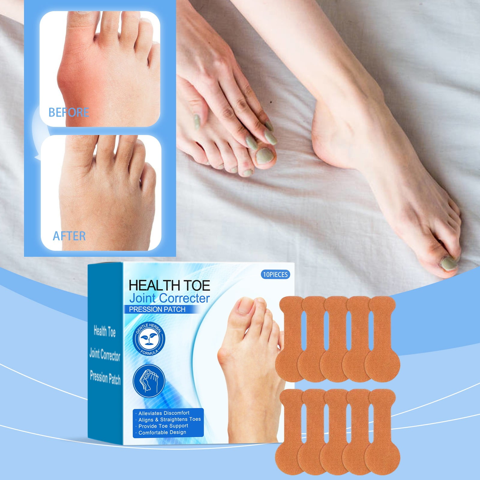 Mafushad Makeup Beauty Toe Joint Care Patch Daily Long-lasting ...