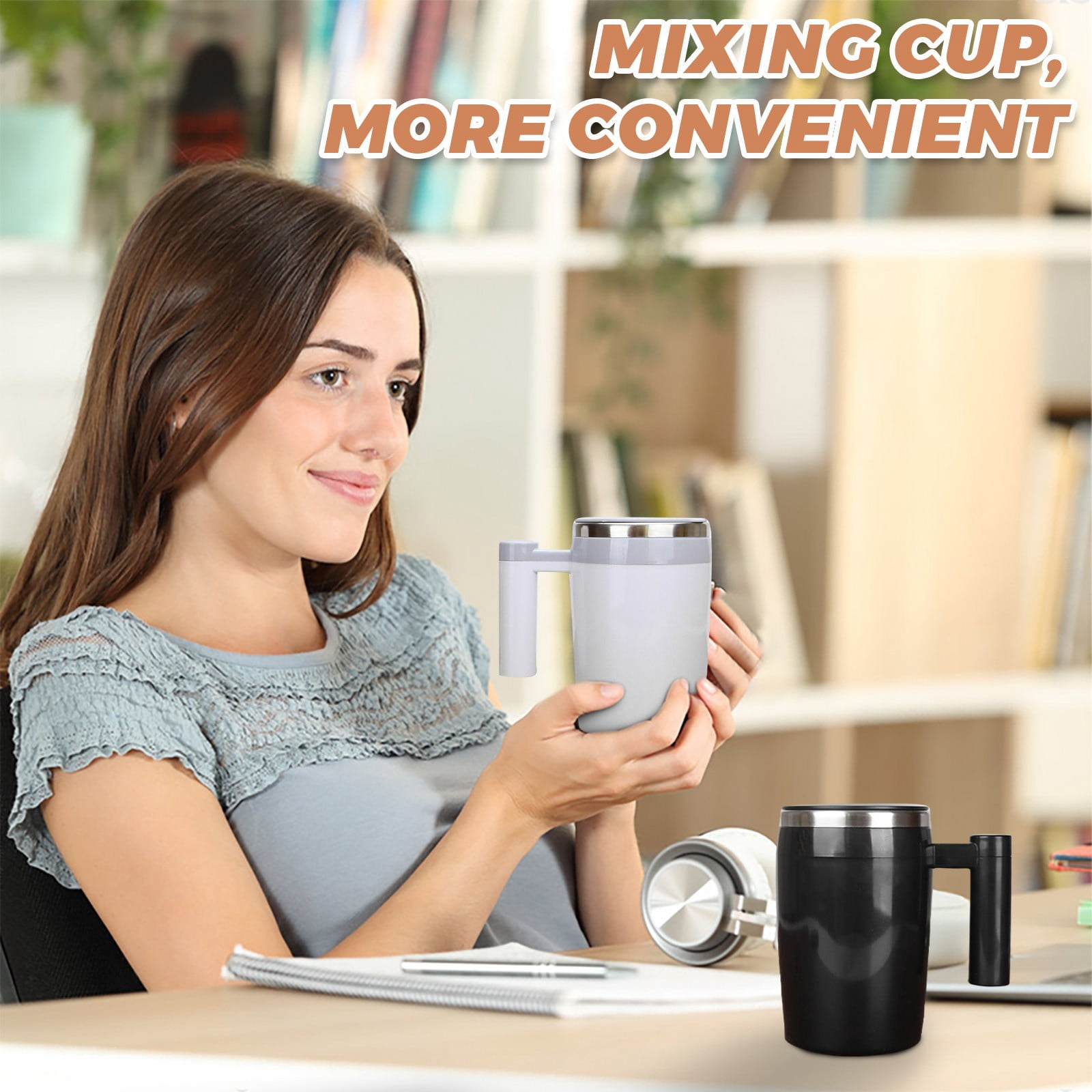 Mafushad Room Decor Fully Automatic Coffee Stirring Cup Rechargeable ...