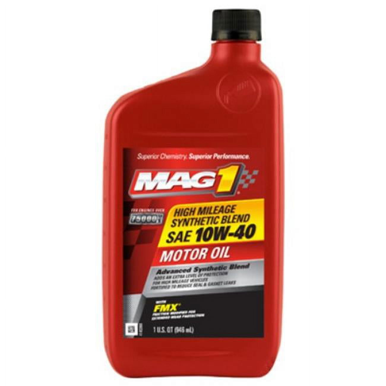 Mag 1 Engine Oil,10W-40,Synthetic Blend,1qt MAG64841 - Walmart Business ...