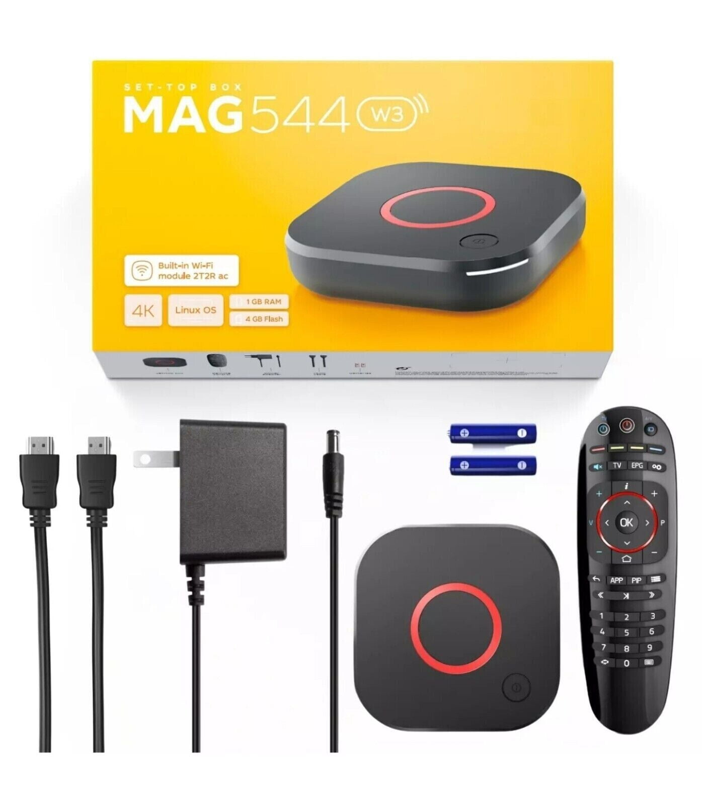 Mag 544 W3 Mag 544W3 4K HDR, Built-in Dual Band 2.4G/5G WiFi, HDMI ...