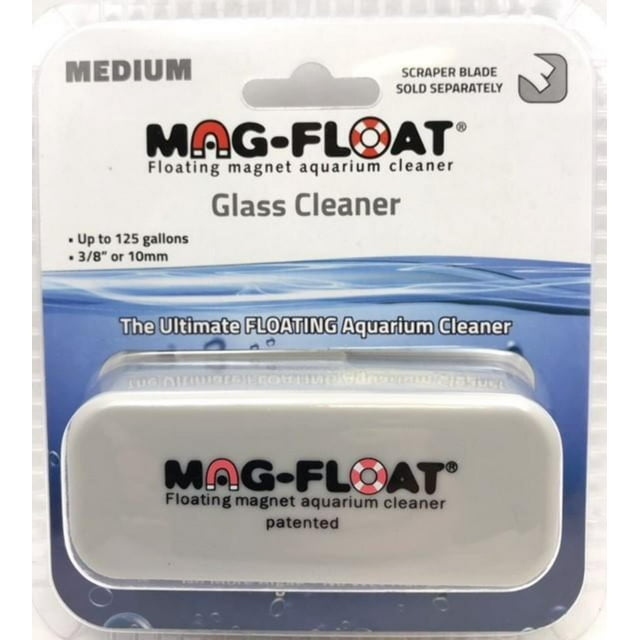 Mag-Float Fish Tank Magnet Cleaner, Medium, for Aquariums Up to 125 ...