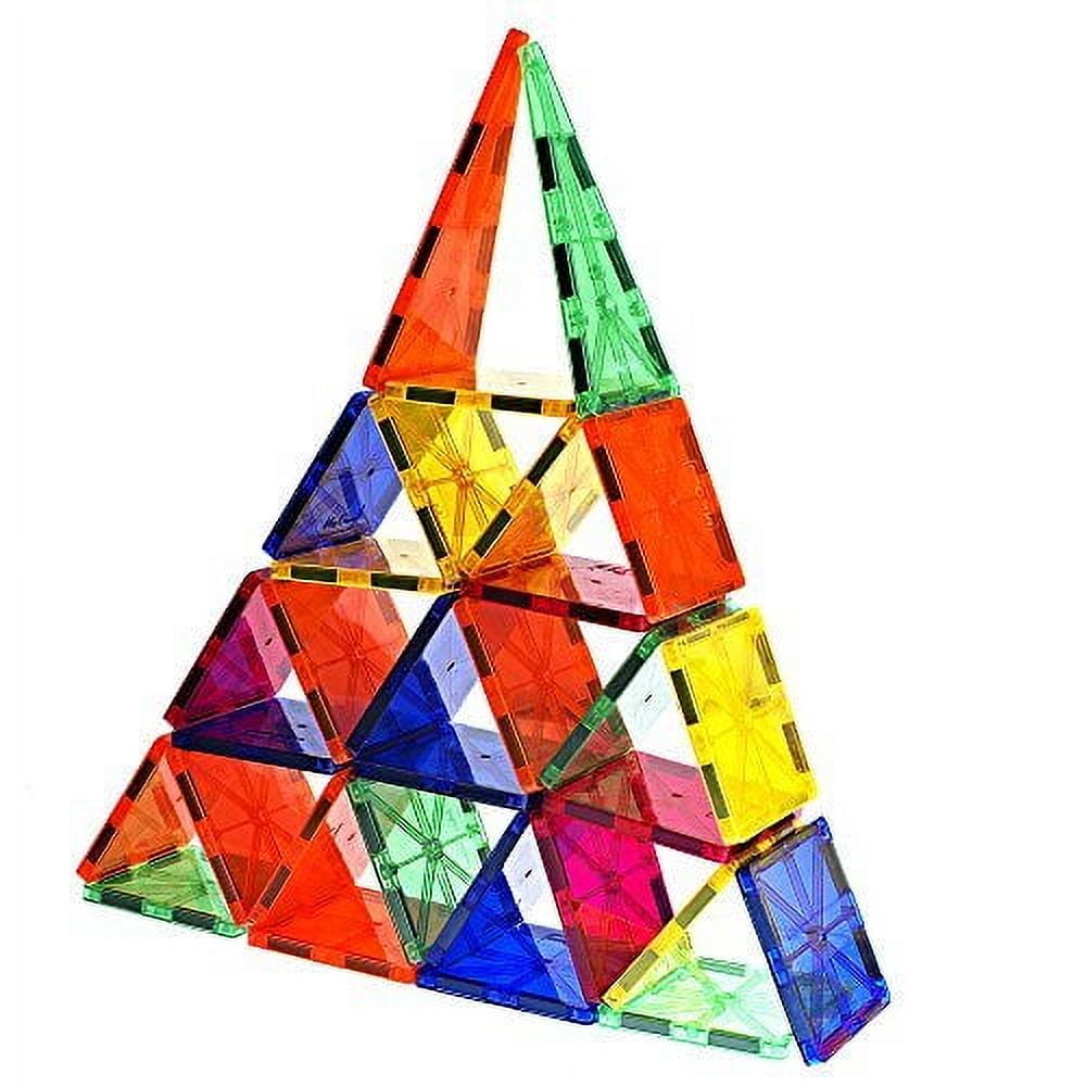 Mag-Genius Educational & Colorful Magnetic Building Blocks Set – 182+2 ...