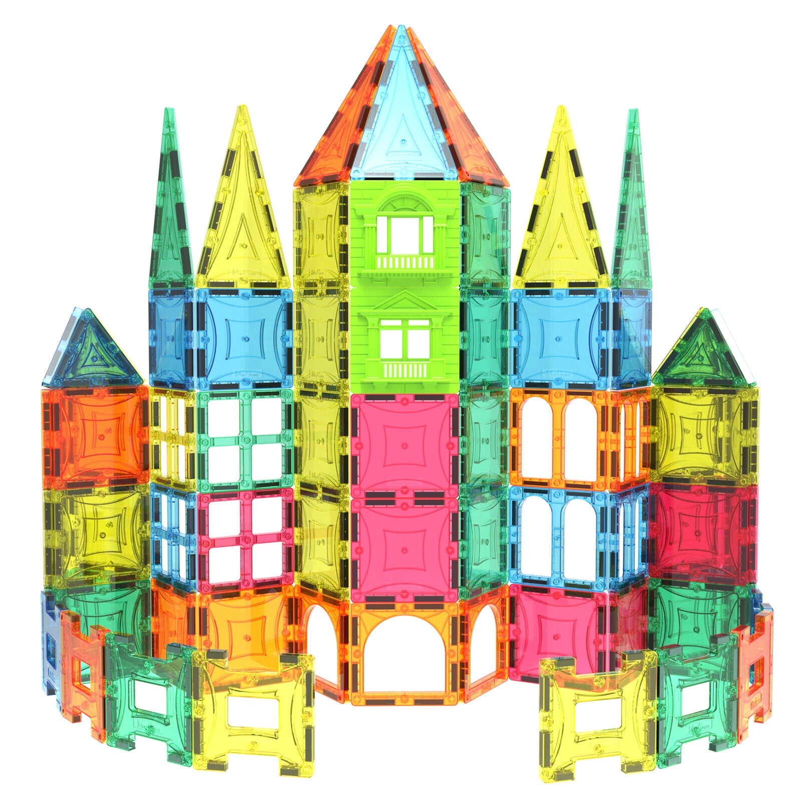 Mag Genius Magnet Tiles 100 Piece Set Includes All The New Magnet Tiles ...