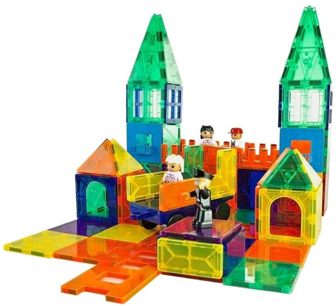 Mag-Genius Magnet Tiles 100 Piece Set Includes All The New Magnet Tiles ...