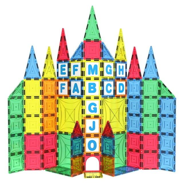 Mag-Genius Magnetic Preschool Toys: 3D Brain Building Blocks Set of 120 ...
