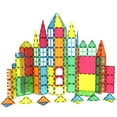 Mag-Genius Magnetic Building Blocks Set, 185-Piece, Clear Colors 3D ...