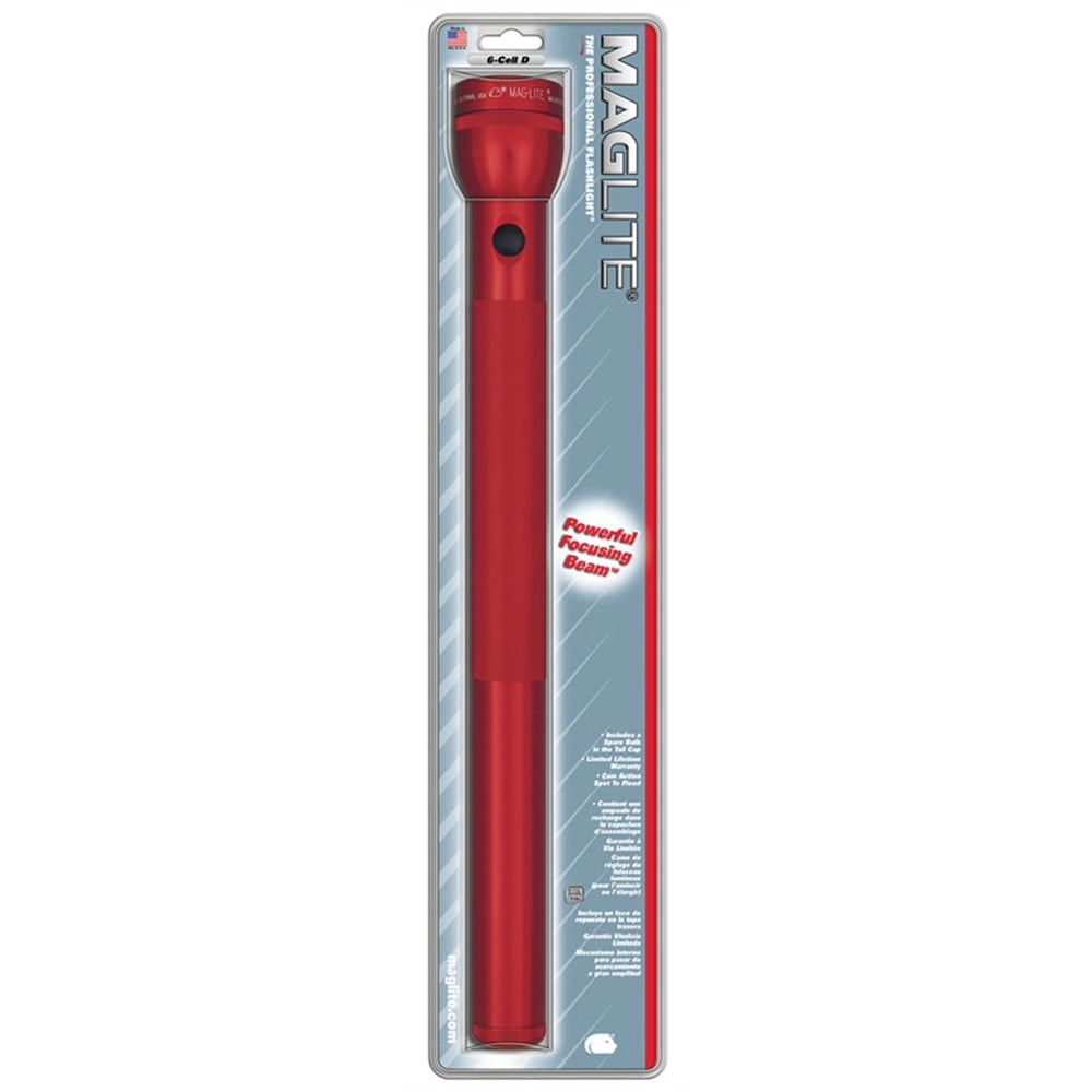 Mag-Lite 102-258 MagLite 178 Lumens Cordless Flashlight - Red - Walmart.com