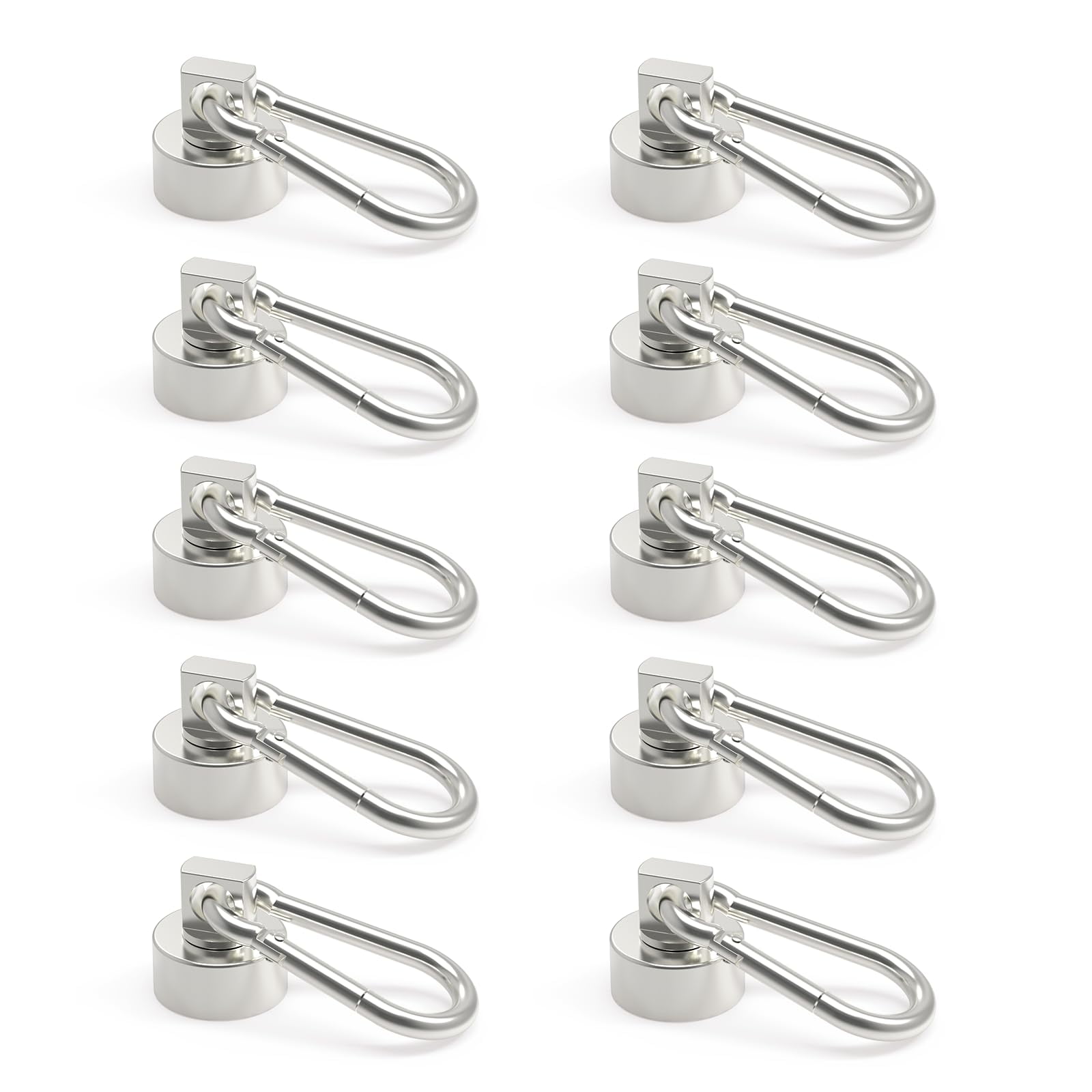Mag Magnets Hooks Heavy Duty with Carabiner 22lbs Strong Magnets Great ...