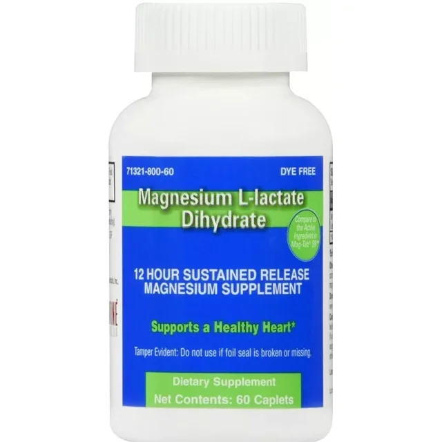 Mag-Tab SR Magnesium L-Lactate Dihydrate, Time Release Potassium ...
