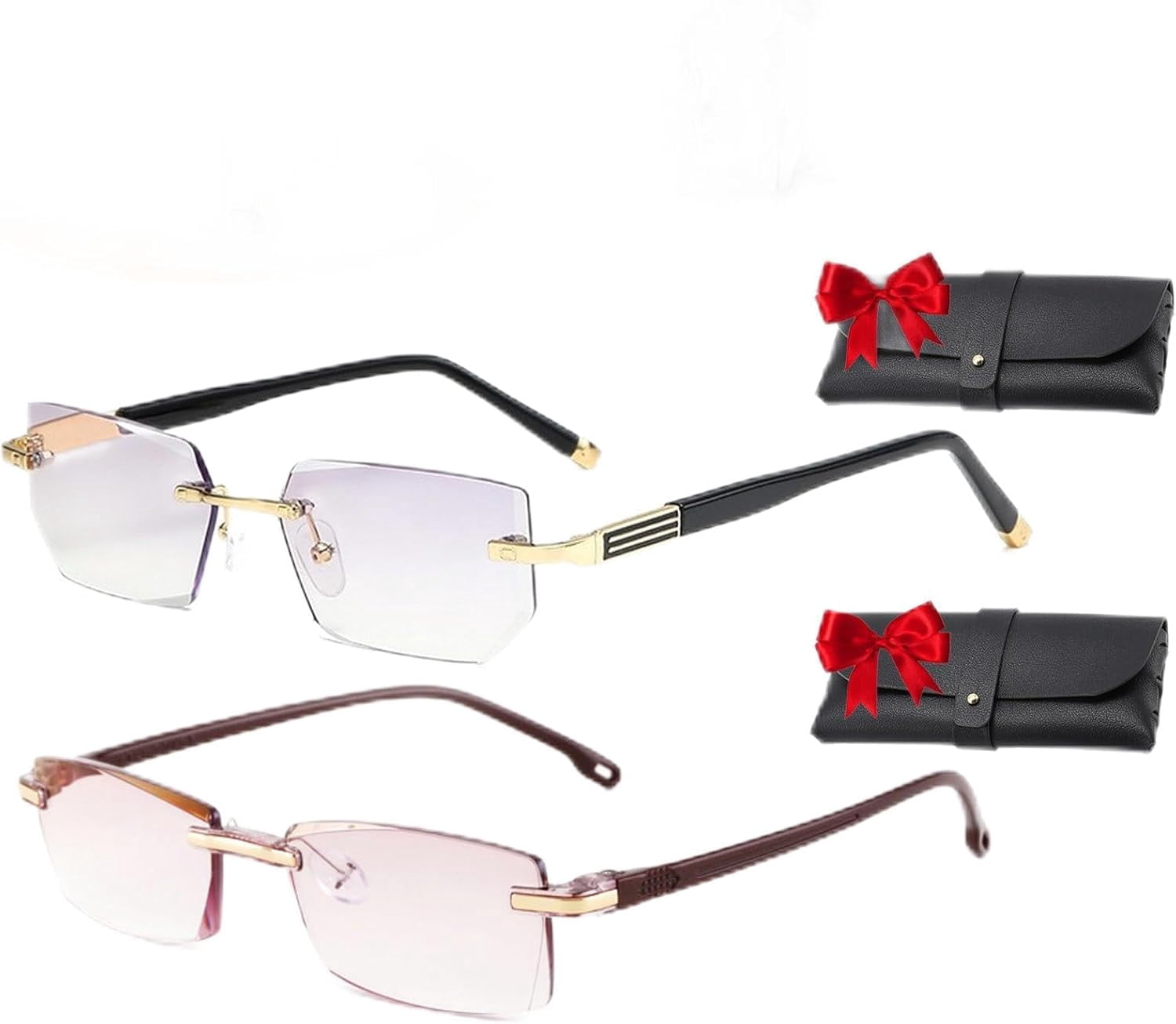Mag Vision Glasses, Intelligent Zoom Anti Blue Light Presbyopia Glass ...