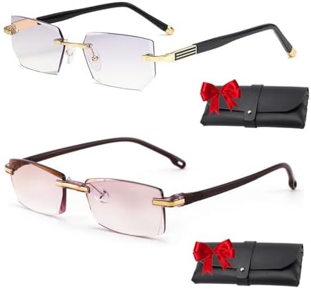 Mag Vision Glasses, Intelligent Zoom Anti Blue Light Presbyopia Glass ...