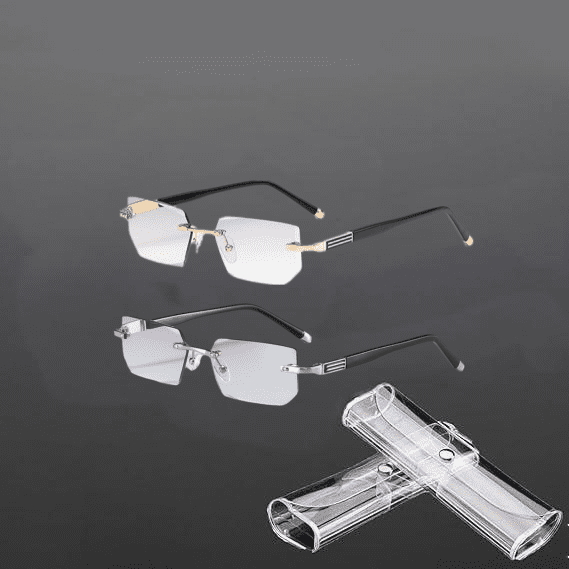 Mag Vision Glasses, Intelligent Zoom Blue Light Blocking Reading ...