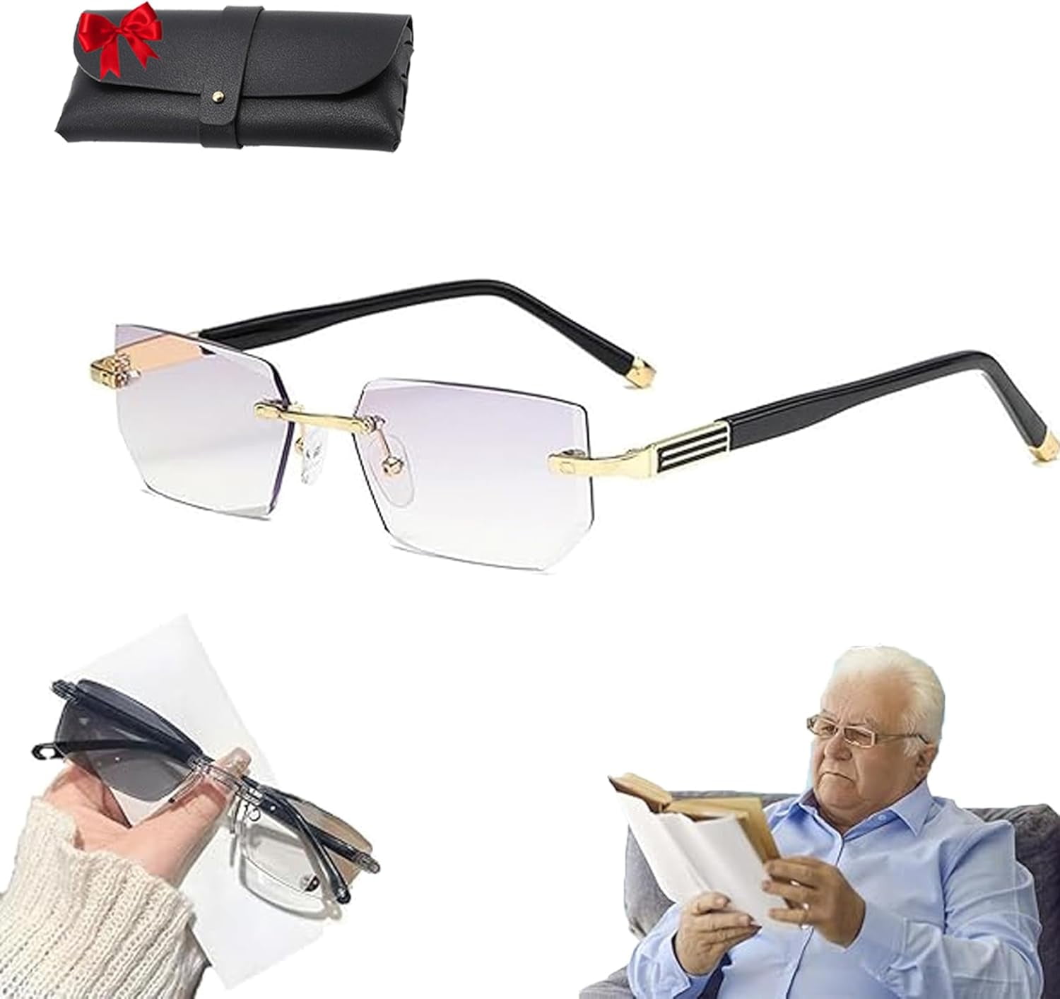 Mag Vision Glasses, Mag Vision Eye Glasses for Women, Color-Changing ...