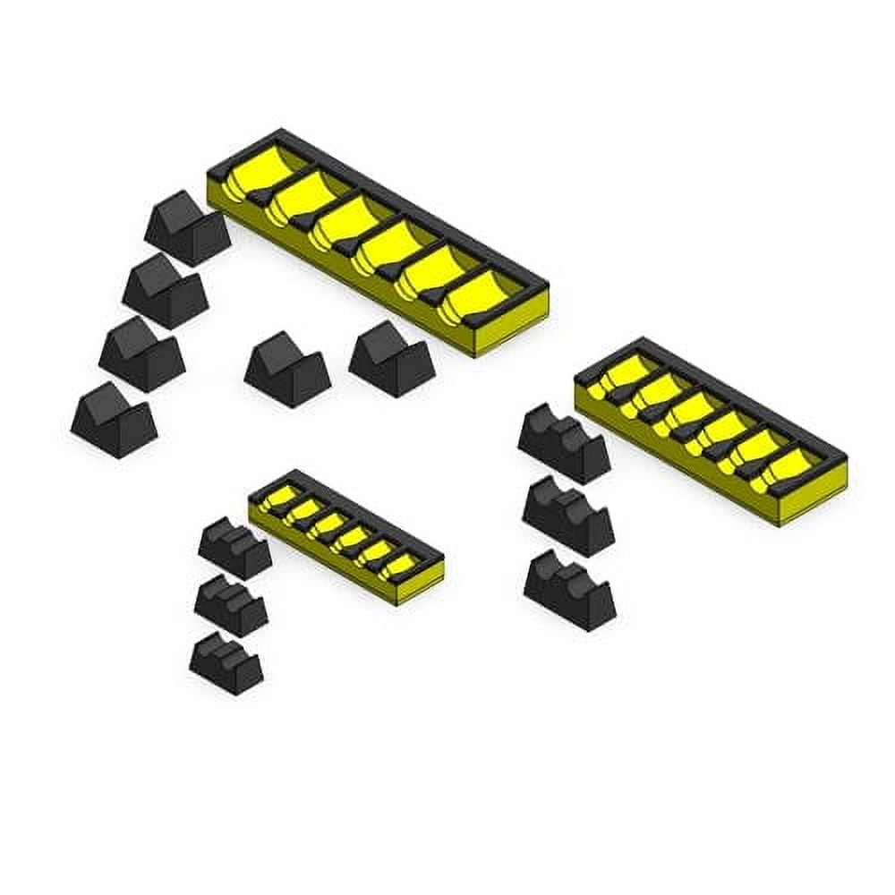 MagAttach Socket Extension Organizers (3 Piece Set, Yellow/Black ...