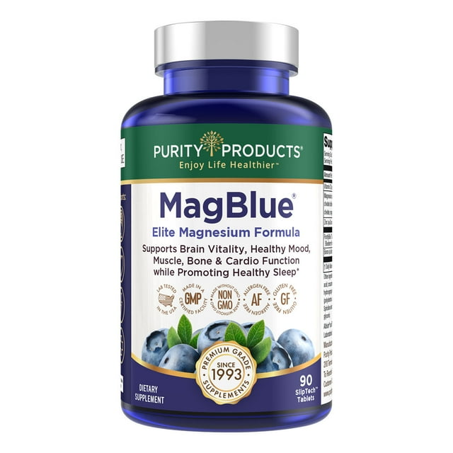 MagBlue - Purity Products - Magnesium Glycinate, Vitamin D, Boron, Zinc ...