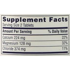 Mag64 Dietary Supplement, Magnesium Chloride Tablets, 120 ct - Walmart.com