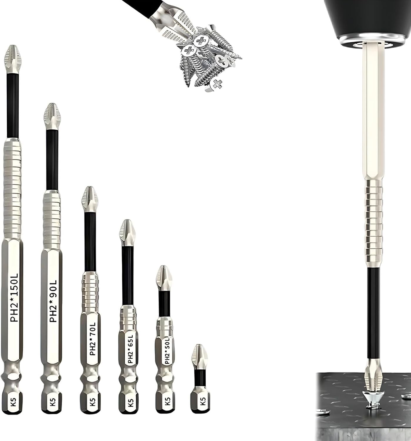 MagFixer New K5 Impact Resistant Bit, High-Magnetic Non Slip ...