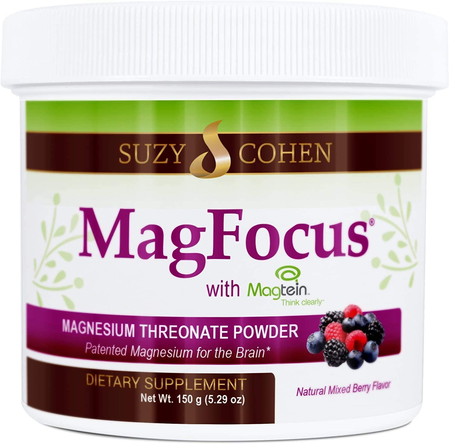 Suzy Cohen's Natural Mind Level MagFocus, Berry Flavored, 60 Servings ...