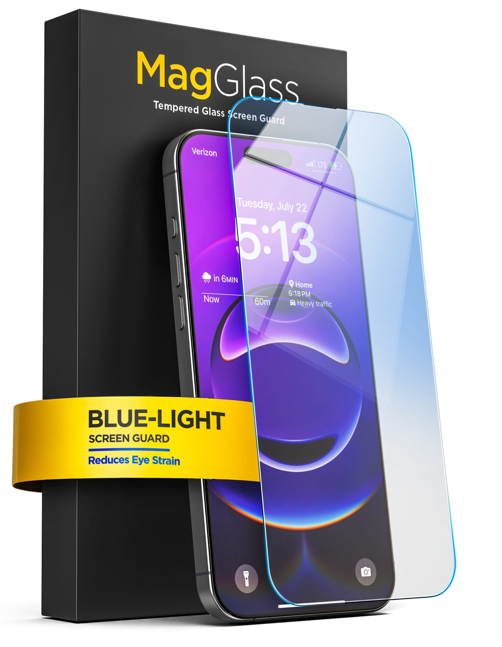 MagGlass for iPhone 17 Pro Max Screen Protector with Blue-Light ...