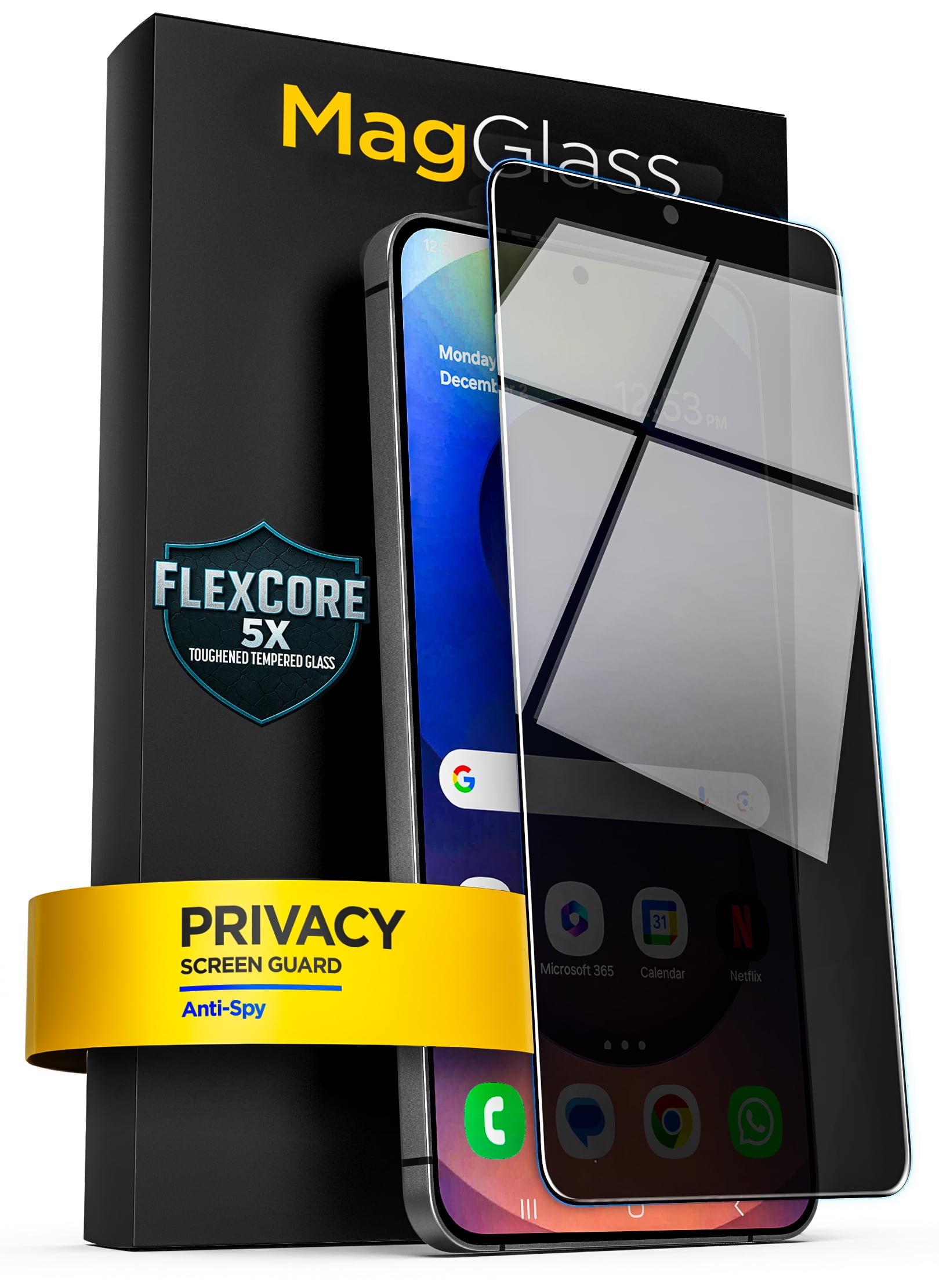 MagGlass Designed for Samsung Galaxy S25 Edge Privacy Screen Protector ...