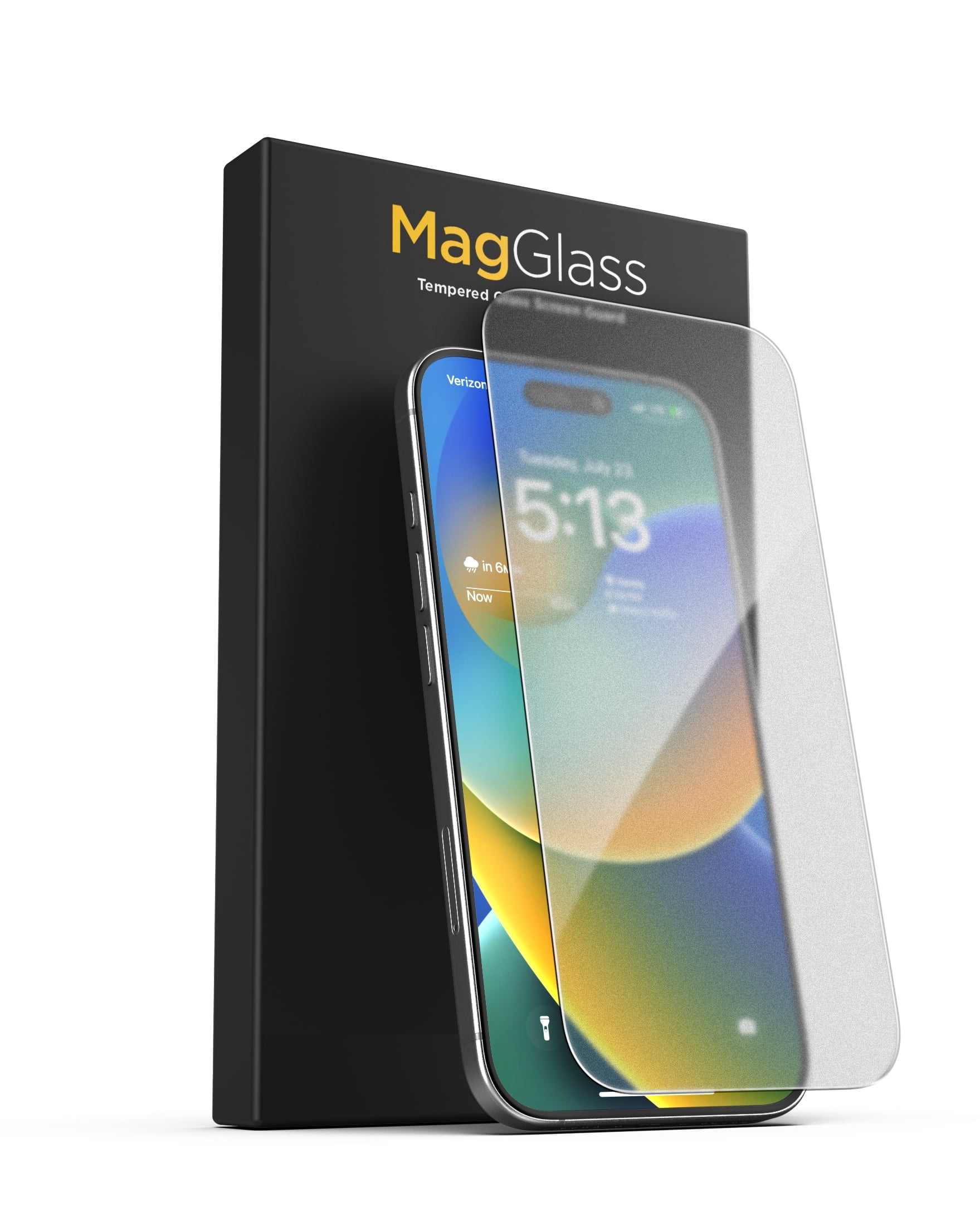 MagGlass Matte Screen Protector for iPhone 16 (Anti Glare) Fingerprint ...