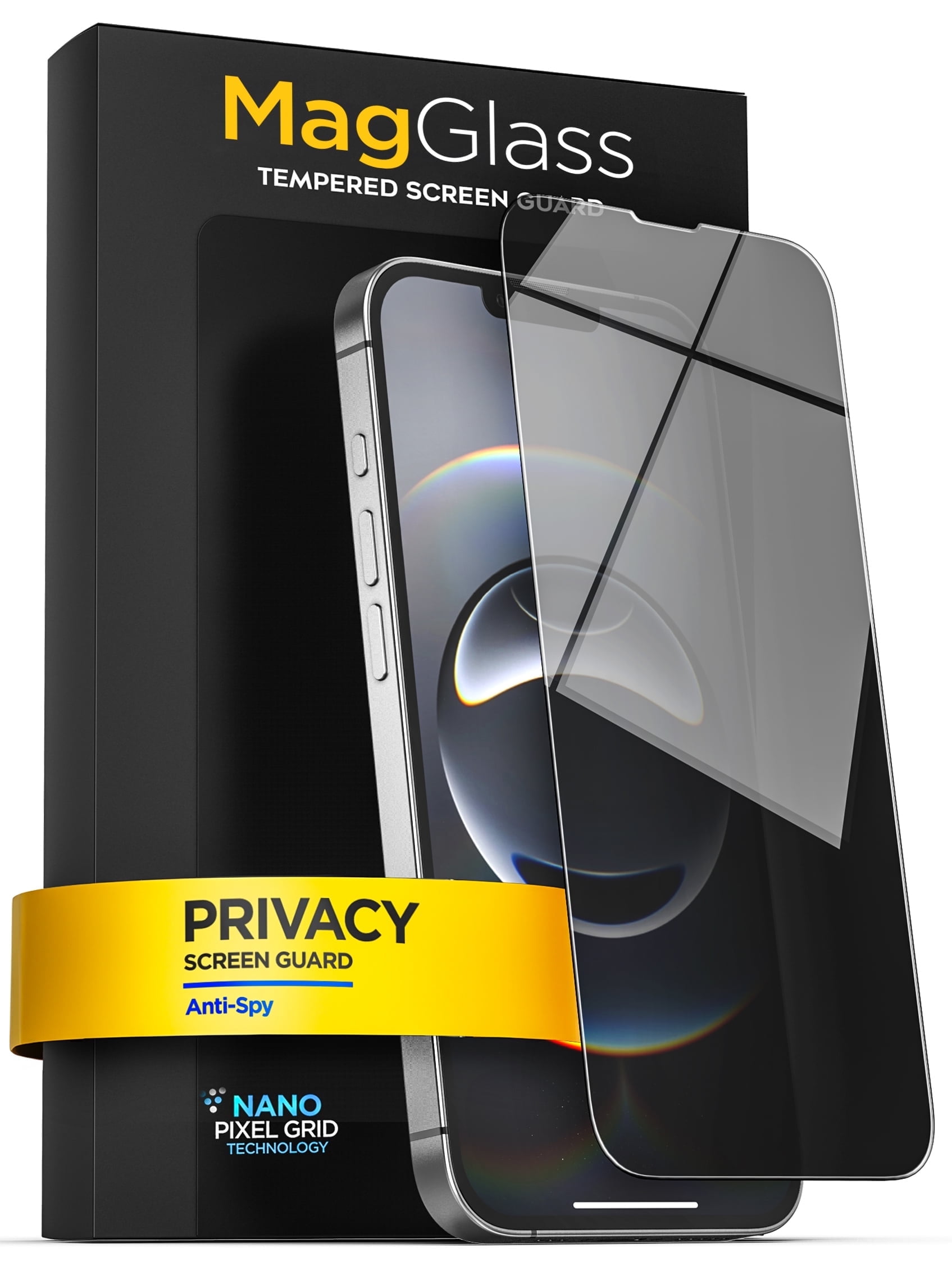 MagGlass for iPhone 16e Privacy Screen Protector, Anti-Spy Tinted ...