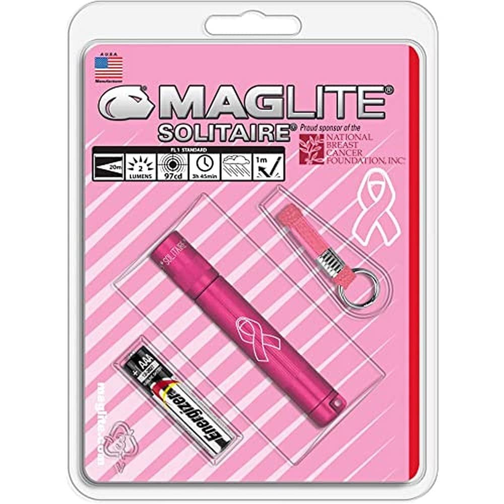 MagLite Solitaire 1-Cell AAA Incandescent Flashlight, 2 Lumens, Purple ...