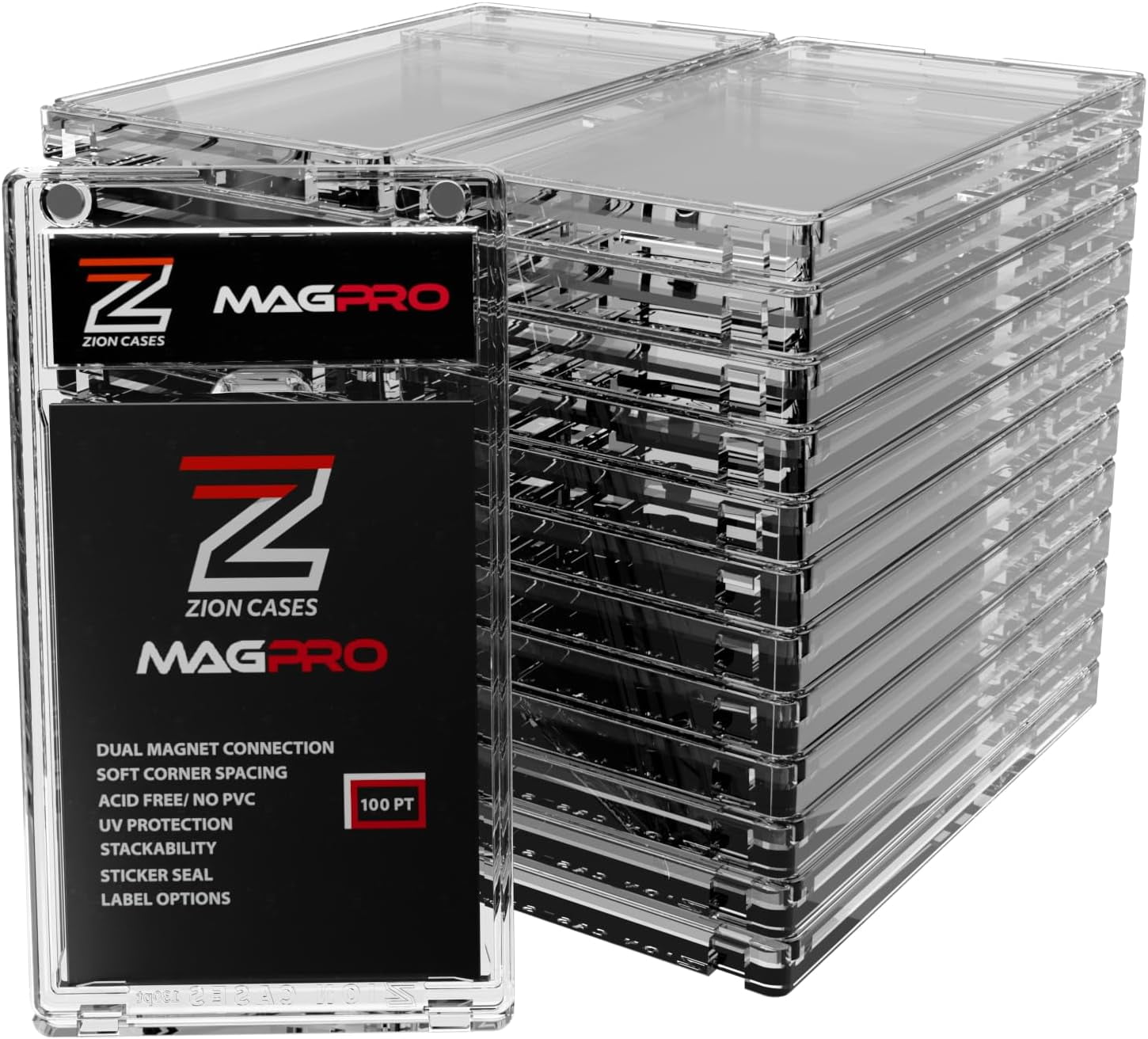 MagPro 100PT Magnetic Card Holder; Duel Magnet Card Case for Secure ...