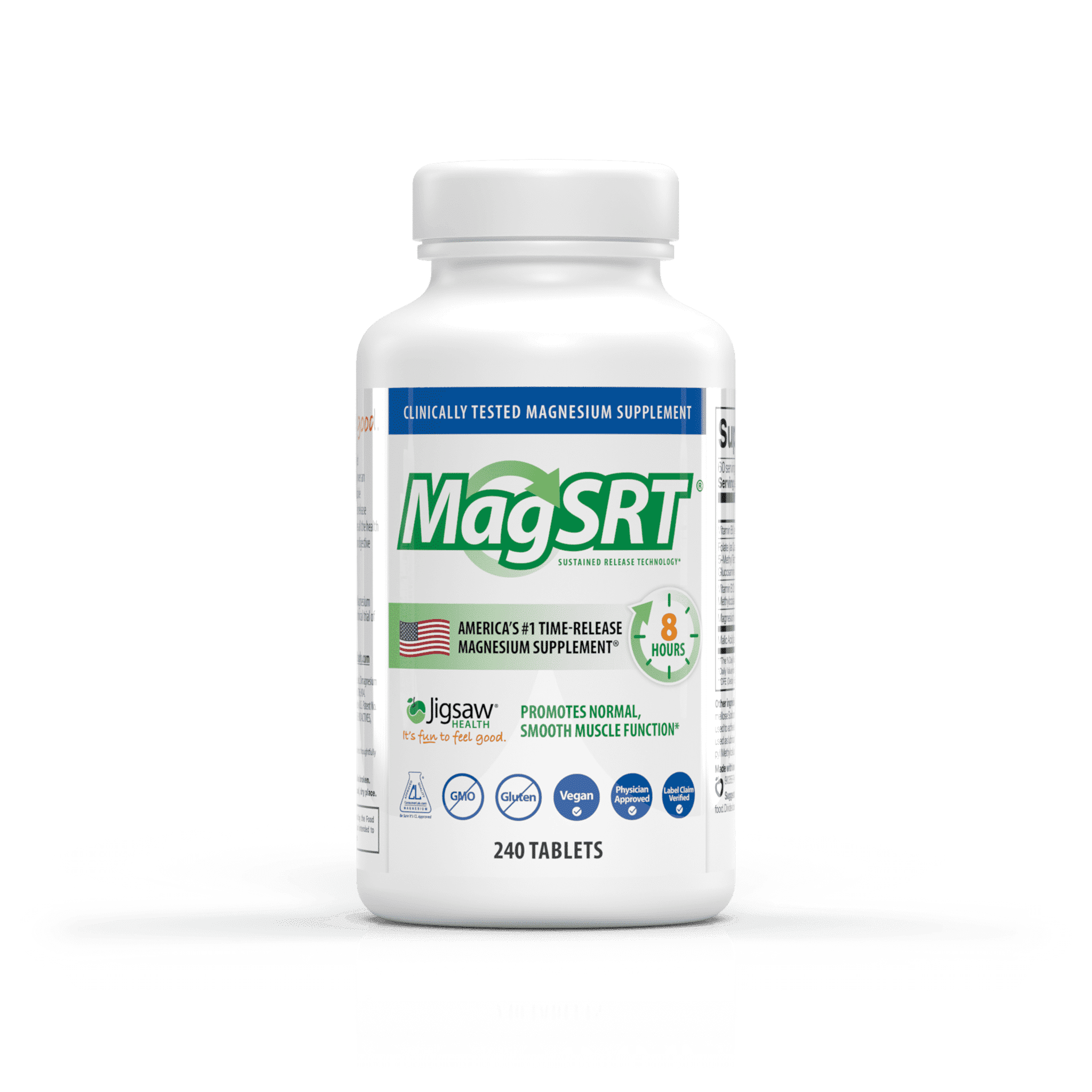 Jigsaw Health MagSRT - Premium Organic Slow Release Magnesium ...