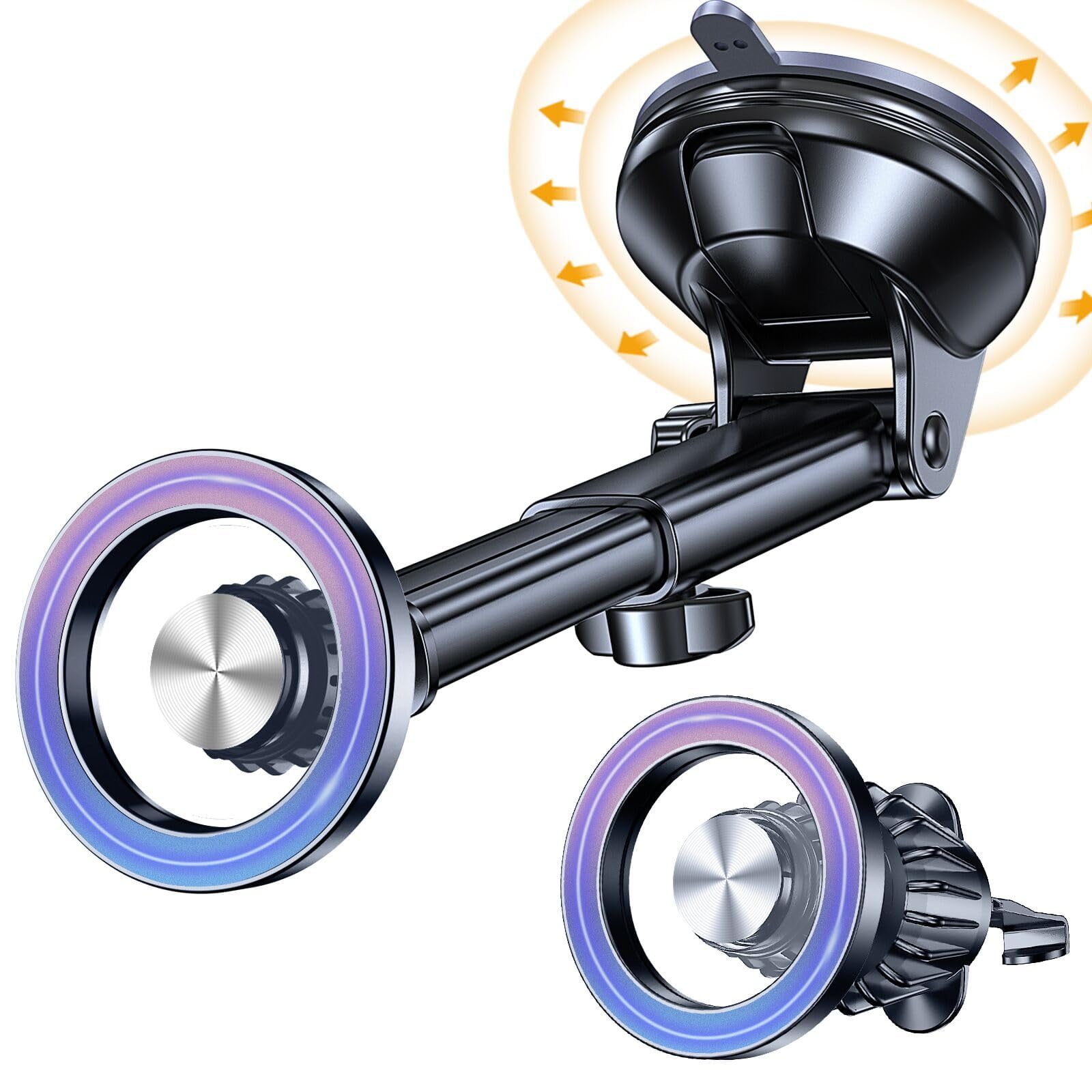 for MagSafe Car Mount【 IFF17 Windshield + Vent + Dash 】 Holder for Car ...