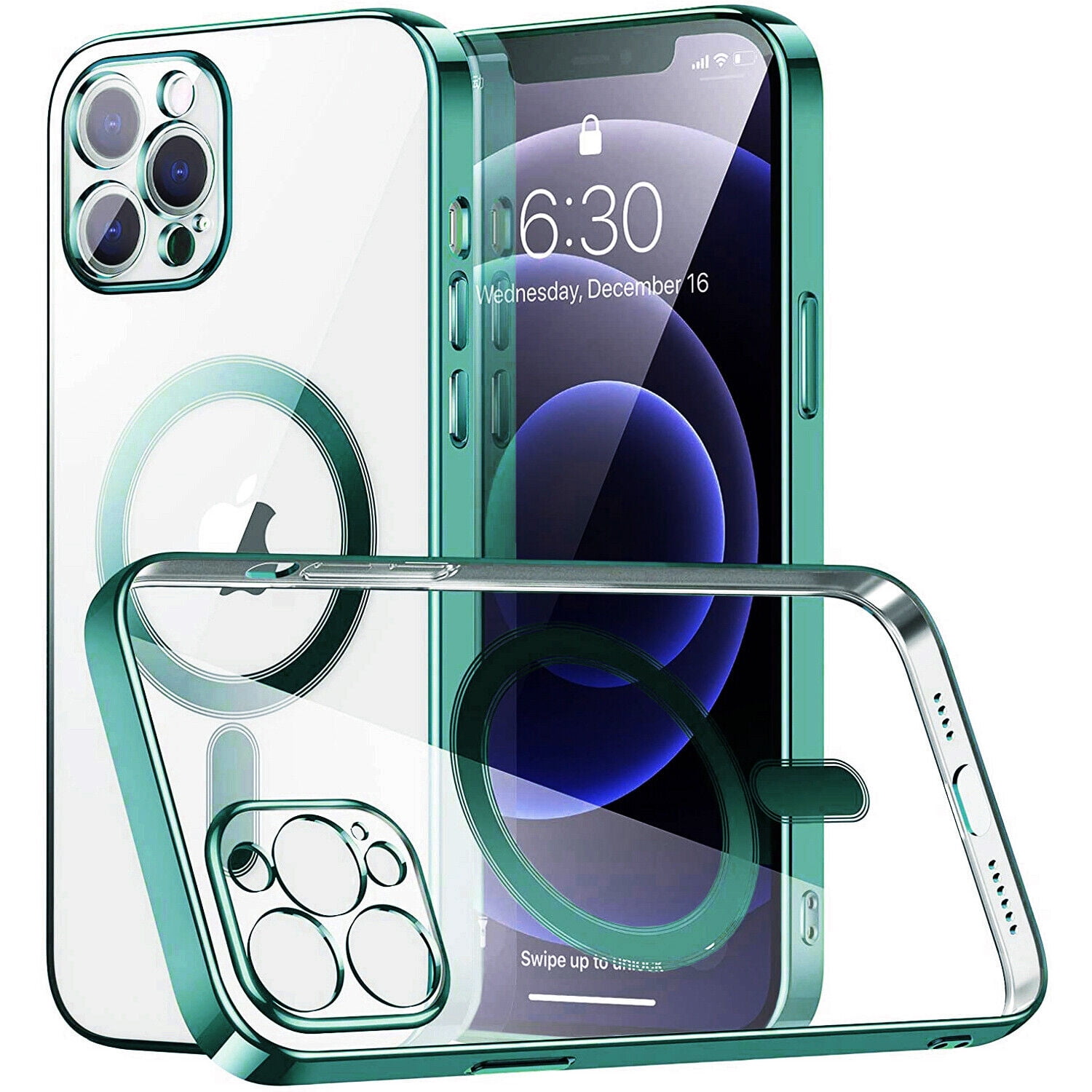 MagSafe Compatible Electroplated Transparent TPU Case for iPhone 15 ...