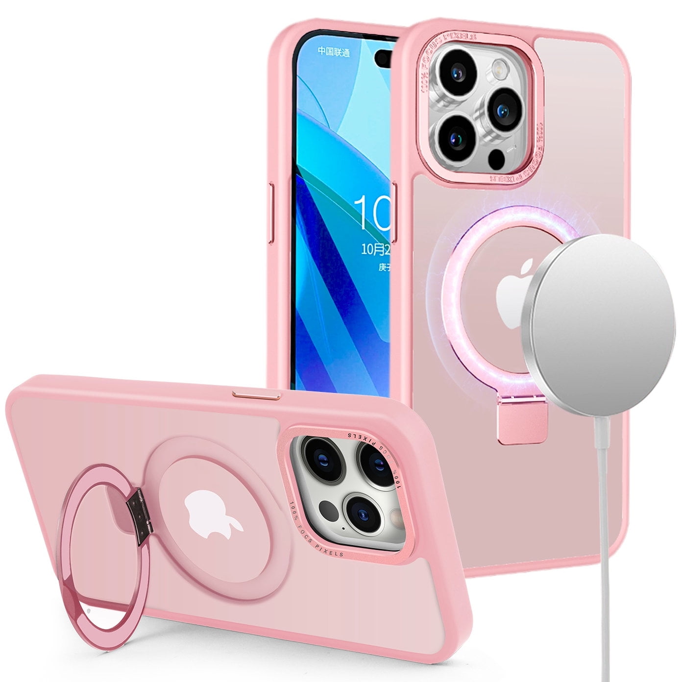 MagSafe Compatible Shade Series Hybrid Case with Kickstand Ring Holder ...