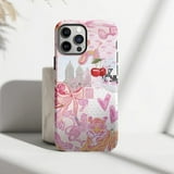 MagSafe Girly Aesthetic Retro Urban Pink City Dreams Collage Case with ...