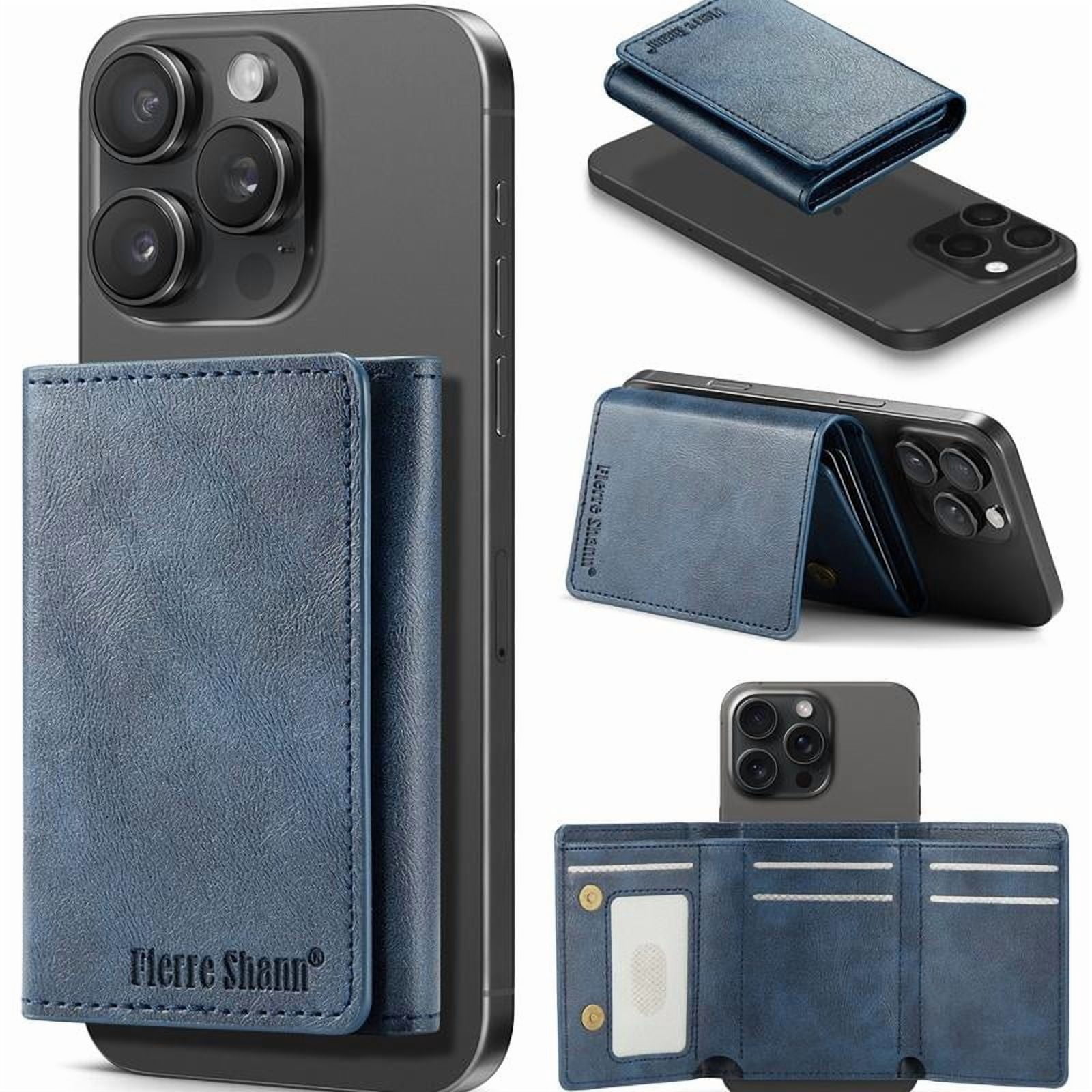 MagSafe Wallet with Adjustable Stand Compatible with Magnetic Wallet ...