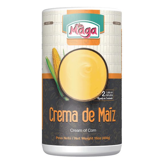 Maga Cream of Corn Cereal, Creamy, 16oz, Shelf Stable Plastic Can ...