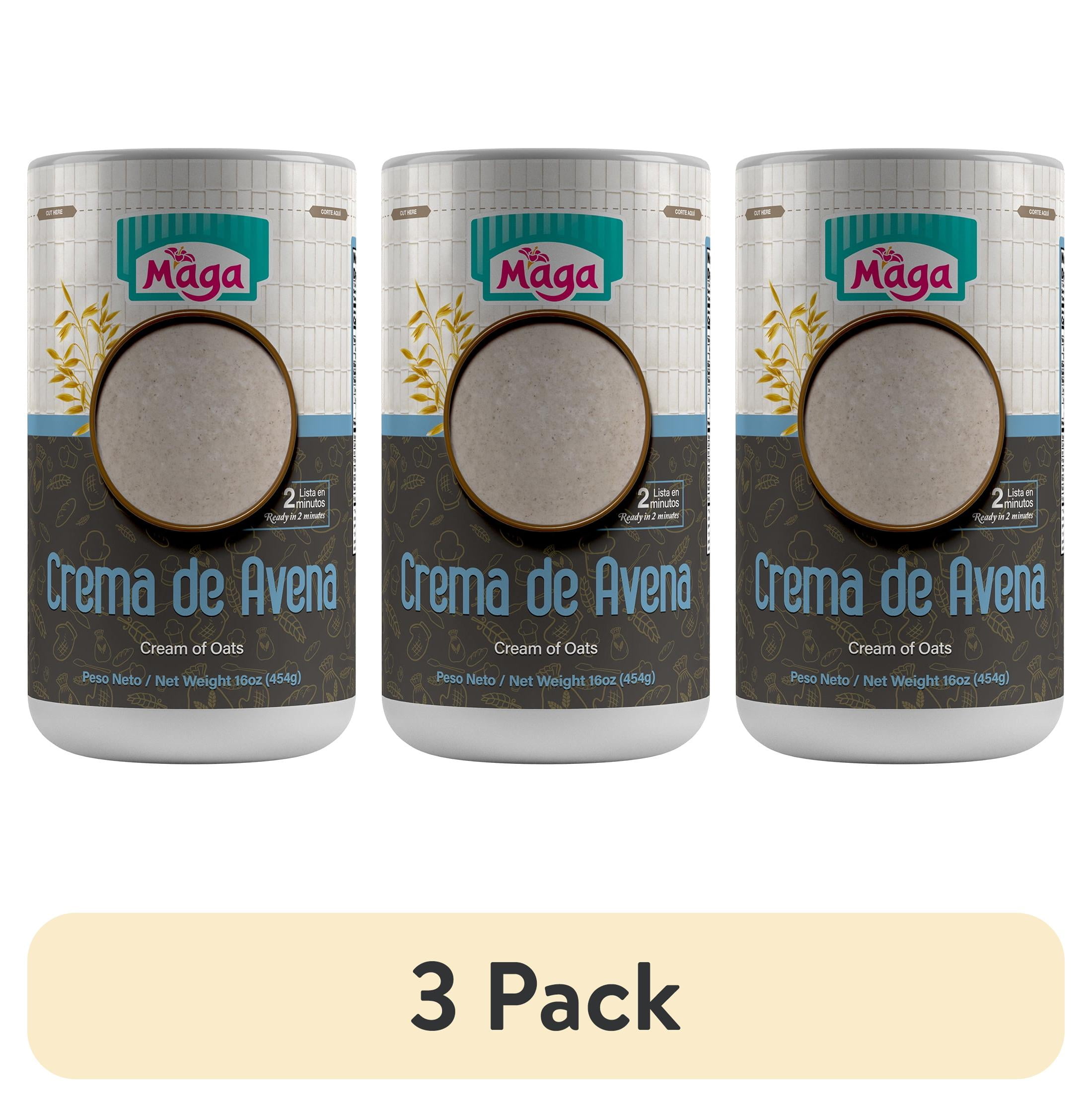 (3 pack) Maga Cream of Oats, Instant, Smooth, 16 oz, Shelf Stable ...