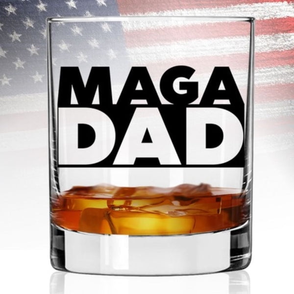 Maga Dad Rocks Glass (Made In The USA) - Walmart.com