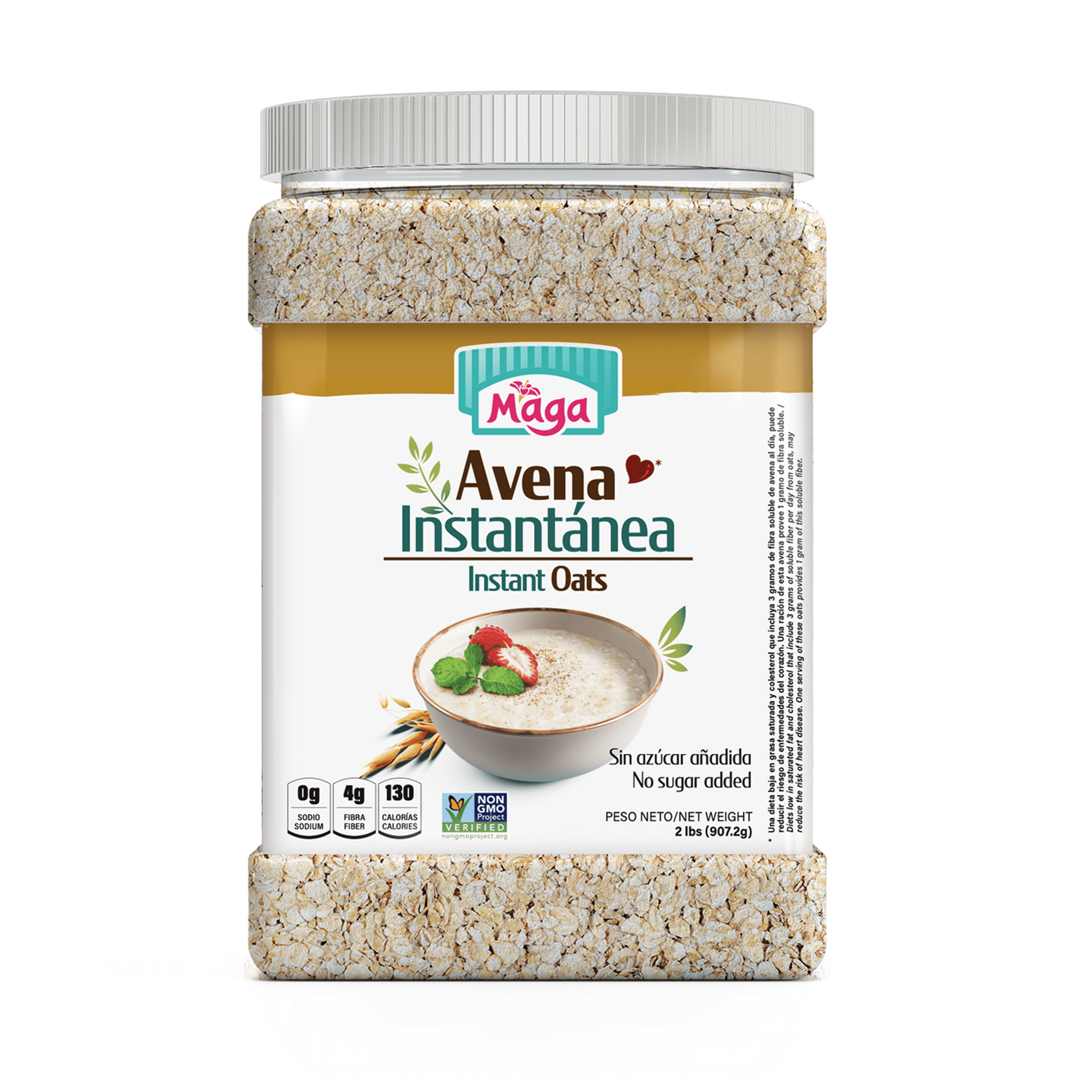 Maga Instant Oats Flakes, NON GMO, 2 lbs (907.2g), Shelf Stable ...