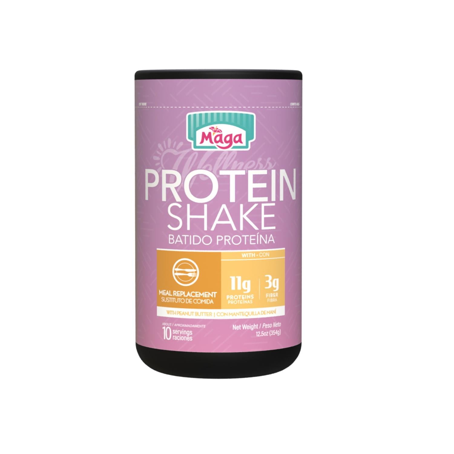 Maga Protein Shake with Peanut Butter, Healthy Meal Replacement, 12.5 ...