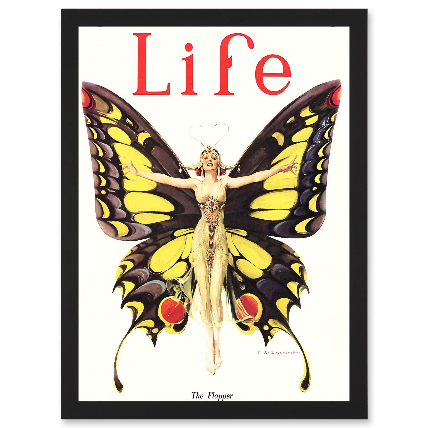 Magazine 1922 Life Butterfly Dance Flapper Roaring Twenties A4 Artwork ...