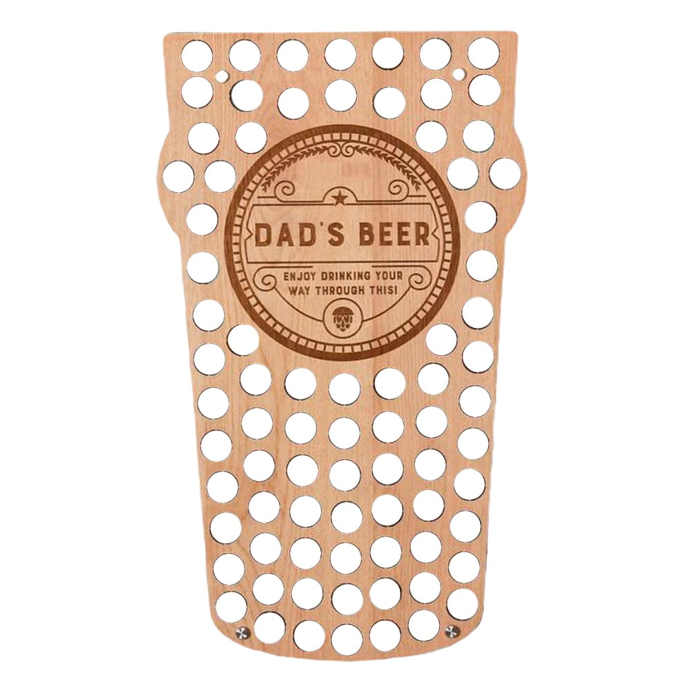 Magazine Beer Bottle Cap Collection Display Case Wine Cover Wood ...