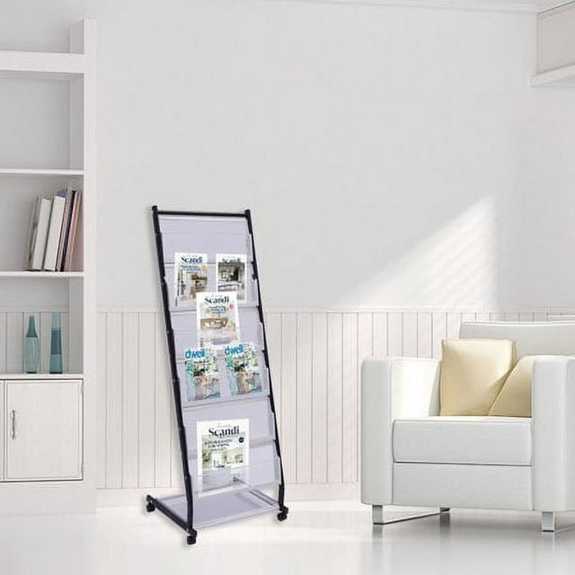 Magazine Catalog Display Holder Newspaper Stand Literature Brochure ...